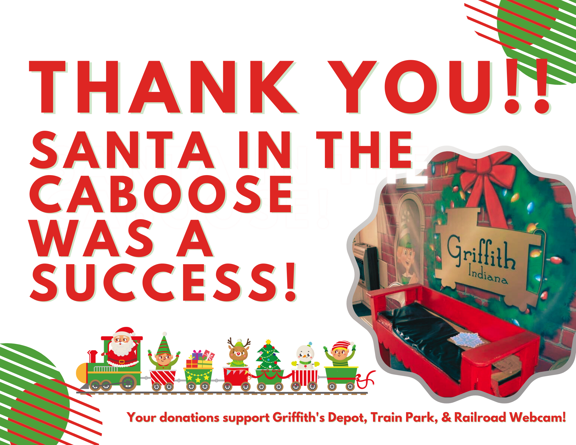 Santa in the Caboose THANK YOU! – Griffith History Museums