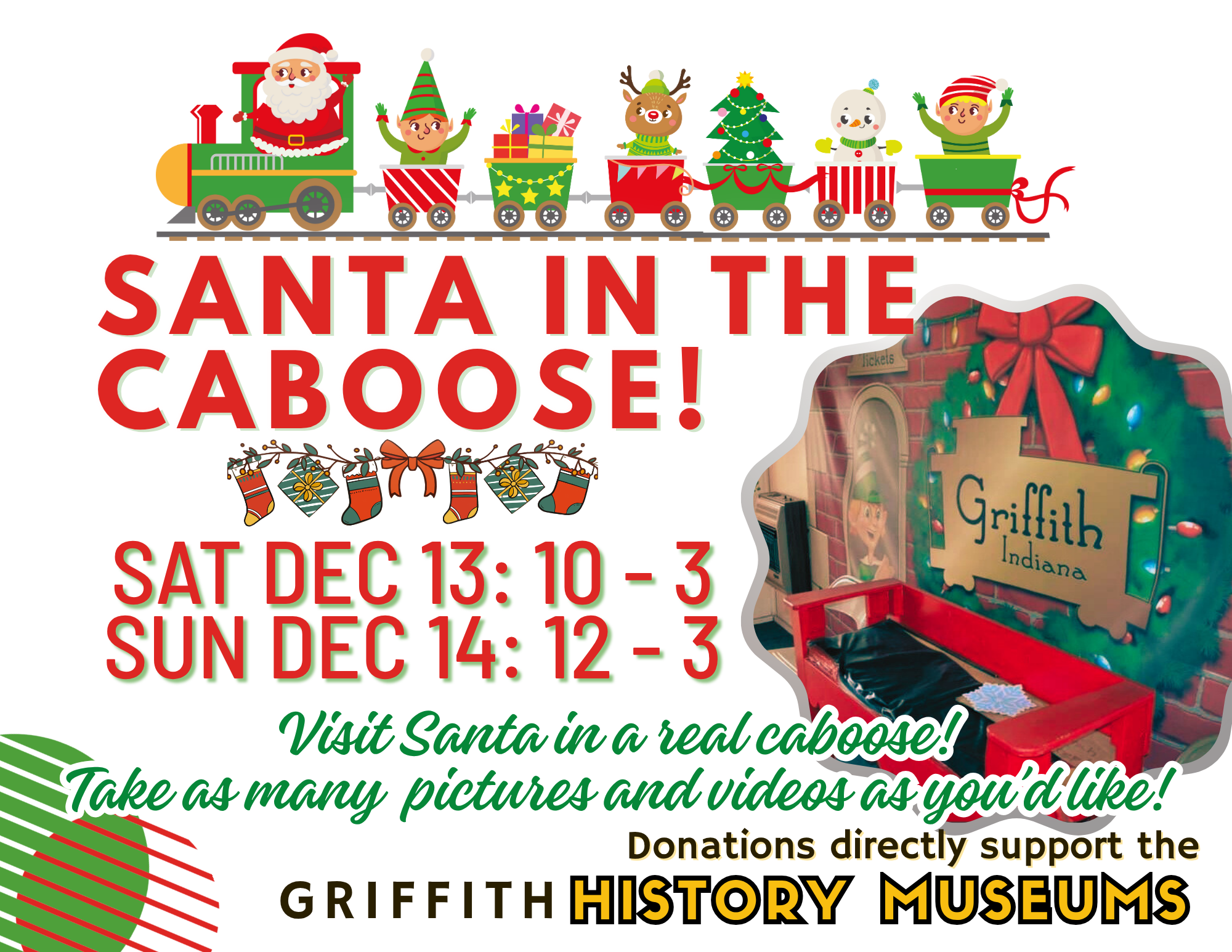 Santa in the Caboose 2025 – Griffith History Museums